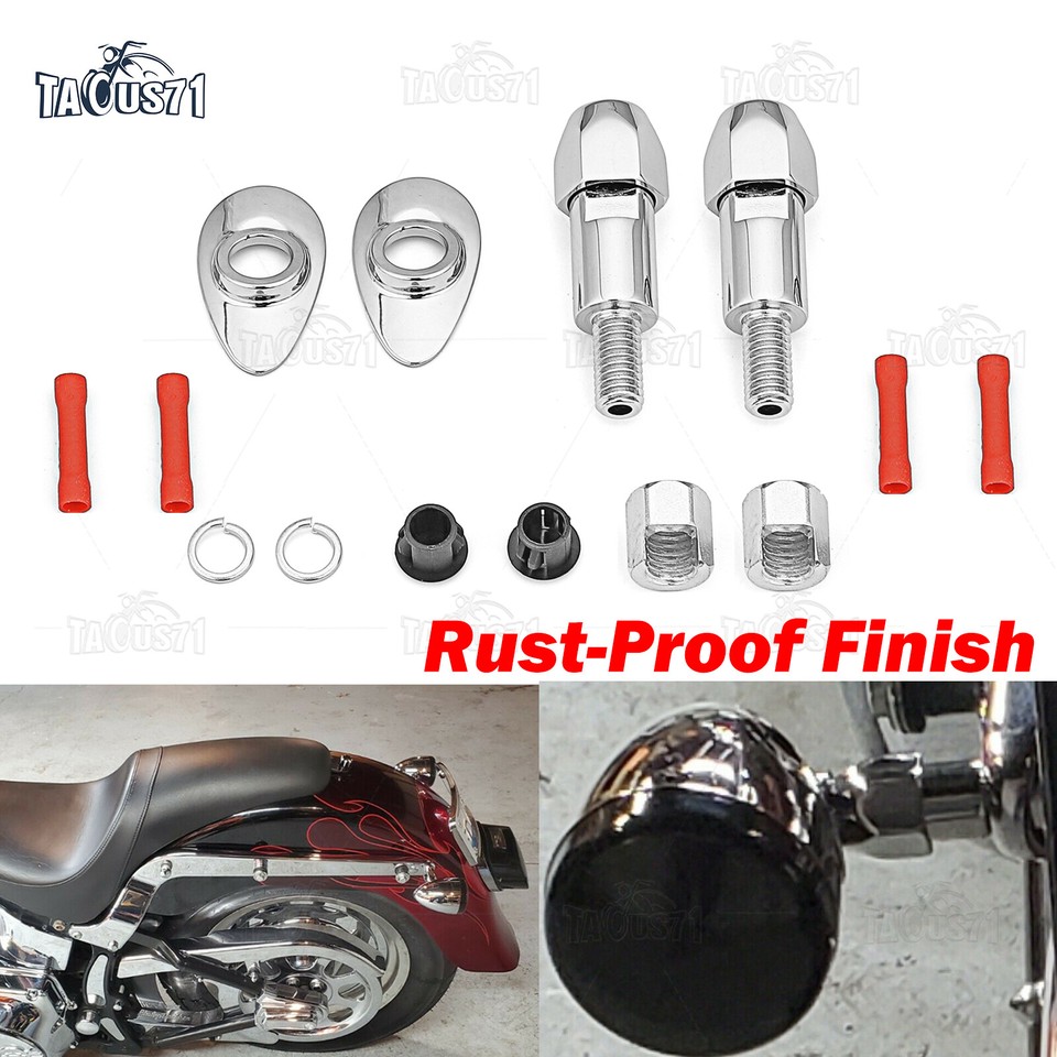 Rear Turn Signal Relocation Kit For Harley Softail Standard Fat Boy CVO ...