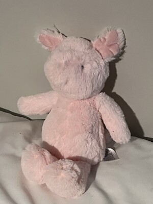 Carters Pig Plush Pink Farm Animal Soft Baby Toy Embroidered Eyes 10 ...