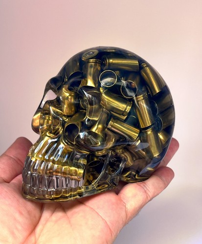 9mm Epoxy Resin Brass Casing Bullet Skull Decoration | eBay