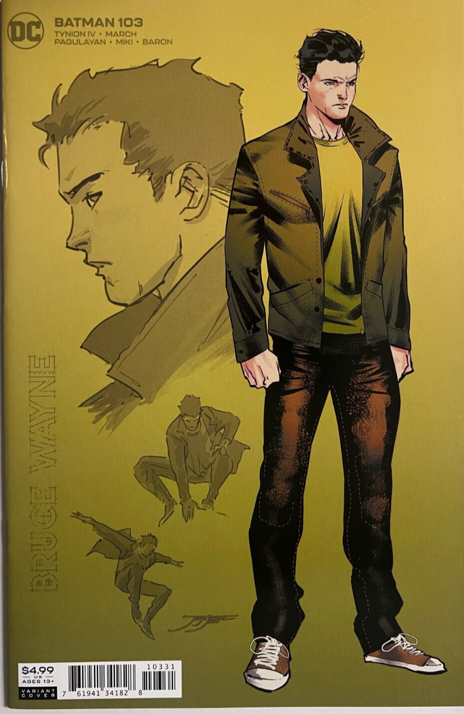Batman #103 Jorge Jimenez 1:25 Bruce Wayne Design Incentive Variant DC ...