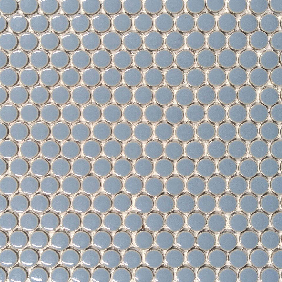 Dusk Blue Penny Round Mosaic Tile For Wall & Floor | eBay