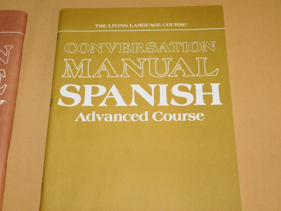 VINTAGE 1968 ADVANCED LIVING SPANISH CASSETTE EDITION LANGUAGE COURSE ...