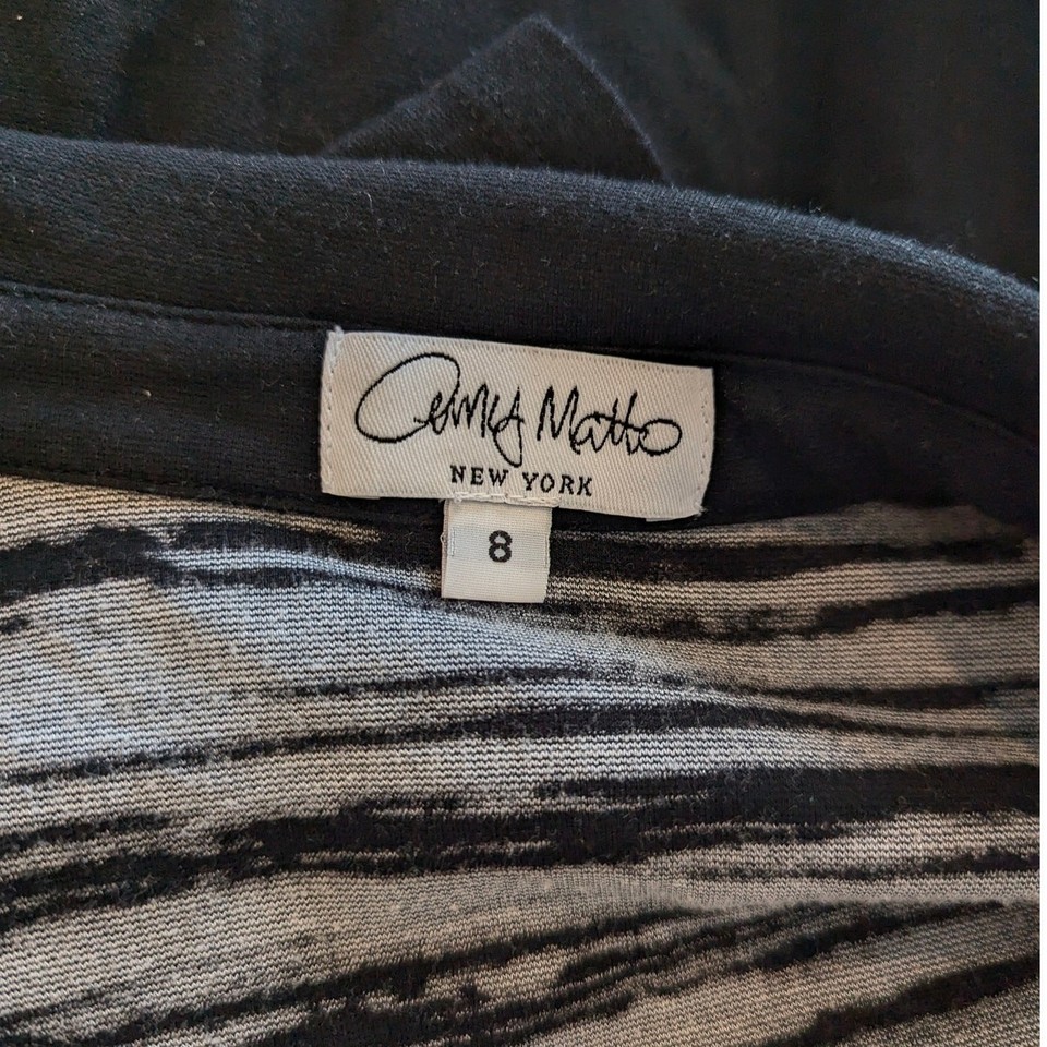 Amy Matto Black Polo Tunic Style Knit Collared Mini Dress Size 8 | eBay