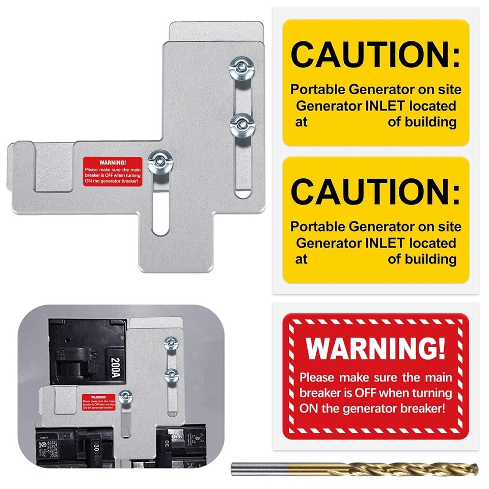 Generator Interlock Kit for Siemens/Murray Panels - 200 Amps, Silver ...