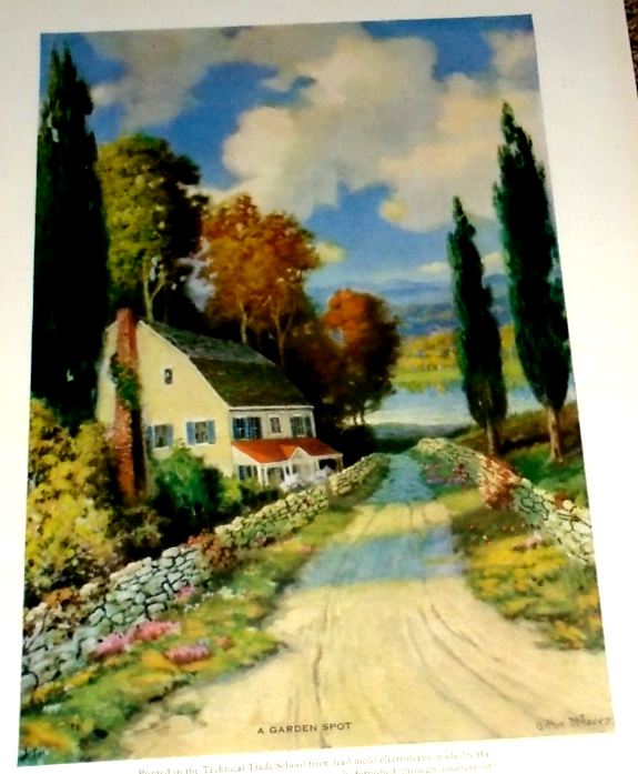 R. Atkinson Fox, Deforest, Cottage Flowers 12.25"x9" Page 9.75"x6.75 ...