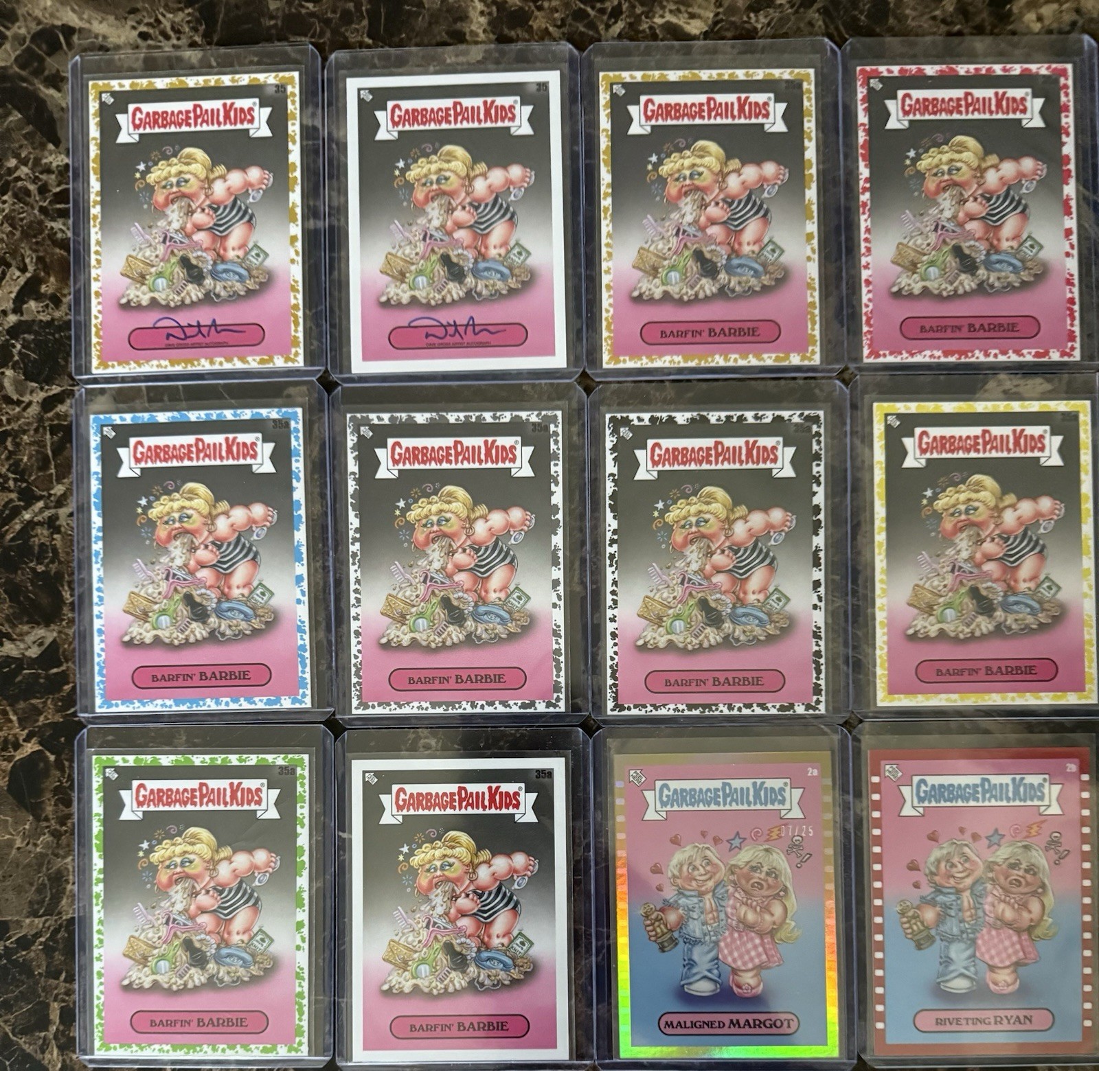 Garbage Pail Kids - KIDS AT PLAY - BARFIN BARBIE RAINBOW + BONUS CARDS ...