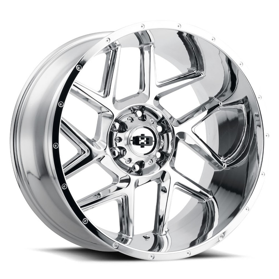4-New 22" Vision 360 Sliver Wheels 22x12 5x5.5/5x139.7 -51 Chrome Rims ...