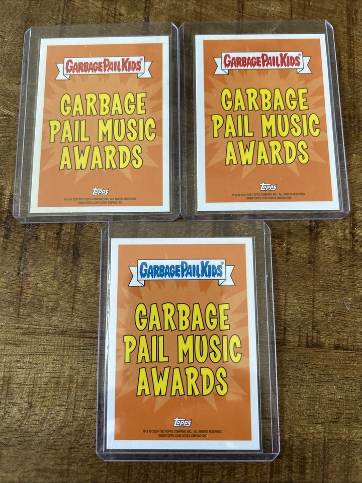 2024 Topps Garbage Pail Kids Music Wards Lot Justin Bieber Ariana ...
