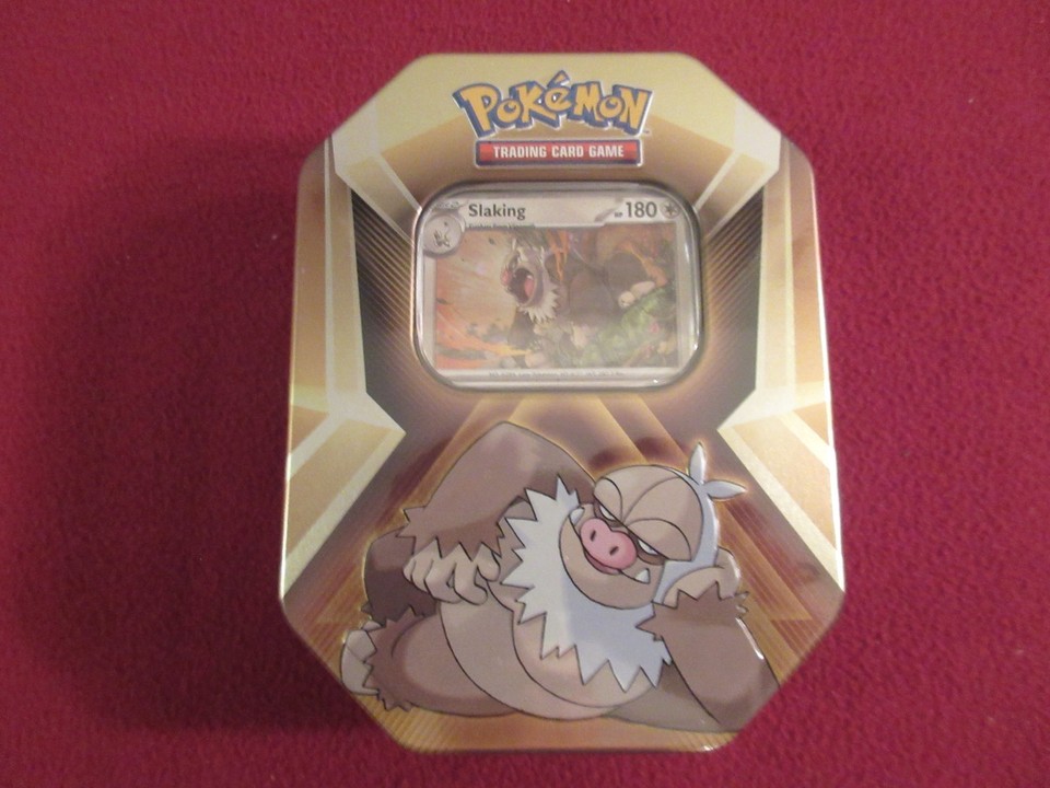 Pokémon TCG: trading Card Game Brand New Factory Sealed Slaking Tin | eBay