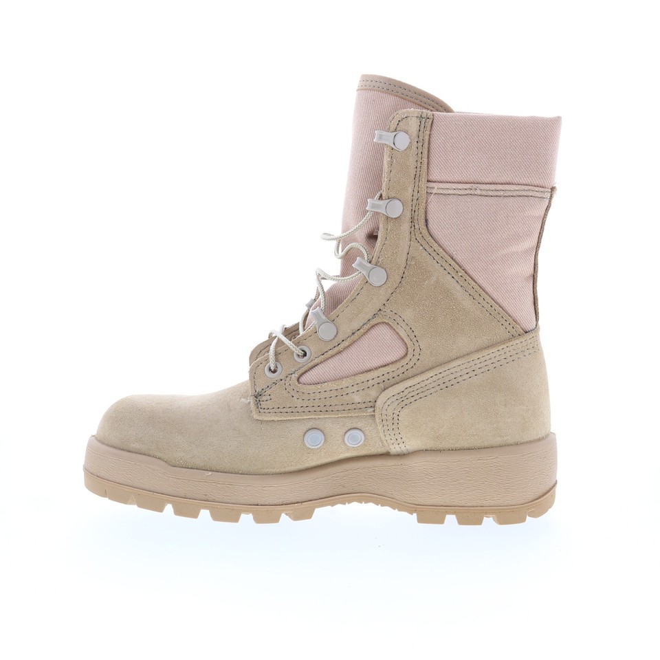 McRae Flame Resistant Hot Weather Made In USA Mens Beige Tactical Boots ...