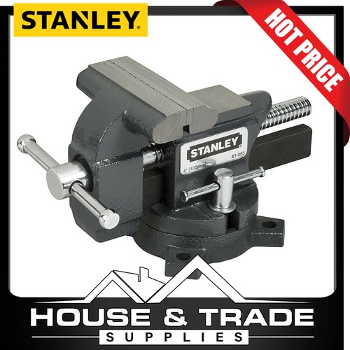 Stanley Bench Vice 100mm 4" Light Duty Cast Iron FATMAX 1-83-065 | eBay ...