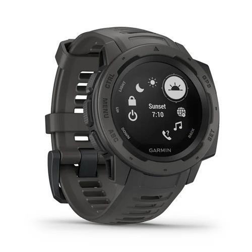 Garmin Instinct HRM Waterproof GPS Multisport Smart Watch - Graphite ...