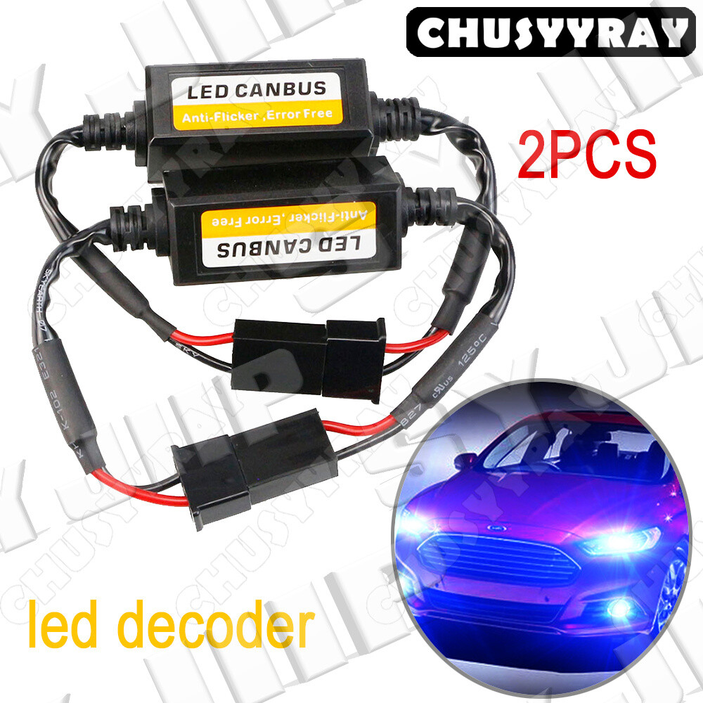 H7 2pcs LED Headlight Canbus Error Free Resistor Anti Flicker Canceller ...