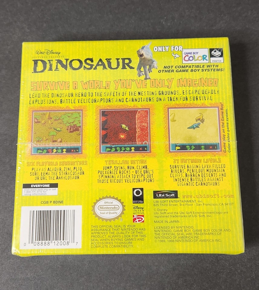 Disney's Dinosaur ( Nintendo Game Boy Color, 2000 ) 8888120087 | eBay