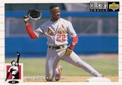 #294 Mark Whiten - St. Louis Cardinals - 1994 Collector's Choice ...