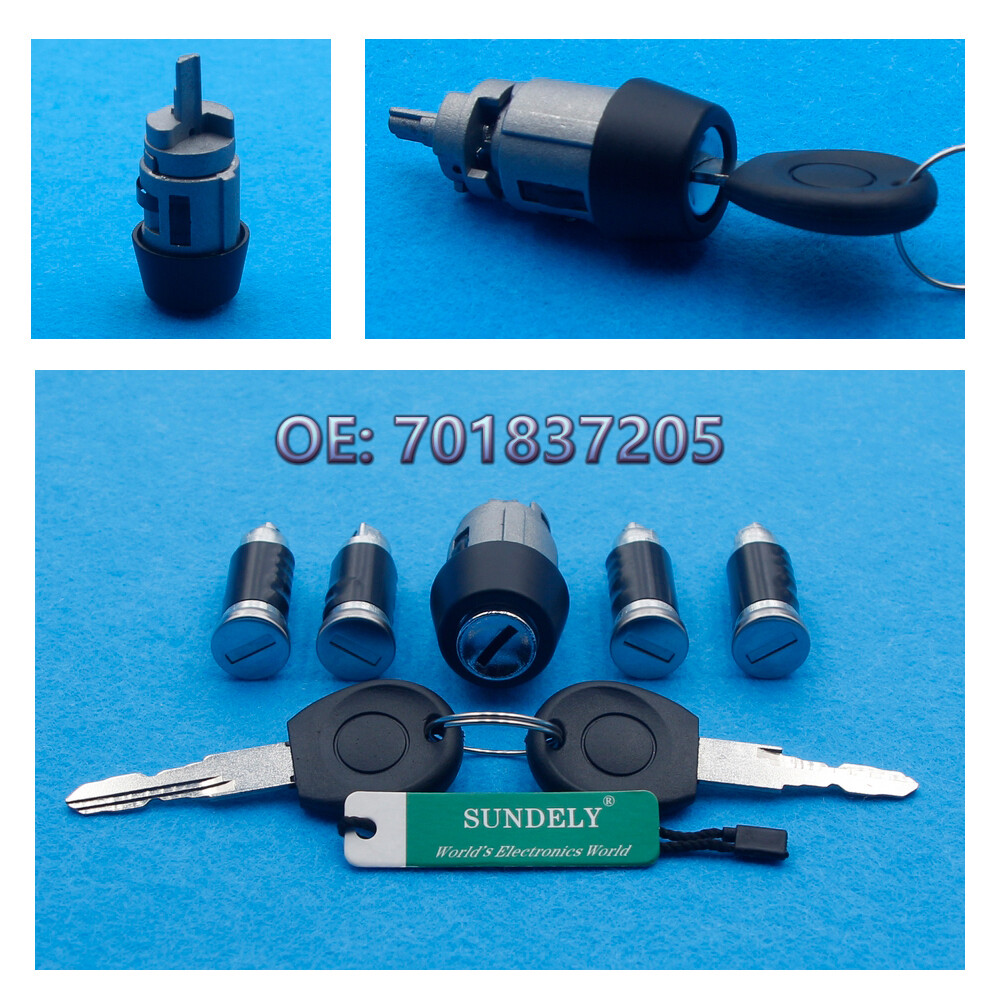 UK Complete Set Ignition Switch Door Lock Barrel For VW T4 TRANSPORTER ...