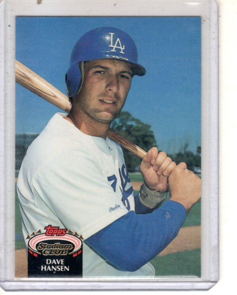 1992 Topps Stadium Club - #36 Dave Hansen Los Angeles Dodgers | eBay