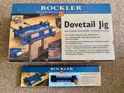 Rockler Dovetail Jig & Through Dovetail Template Woodworking Kit: New ...