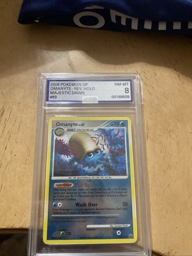 Omanyte 69/100 Majestic Dawn Reverse Holo AGS Mint 8 | eBay