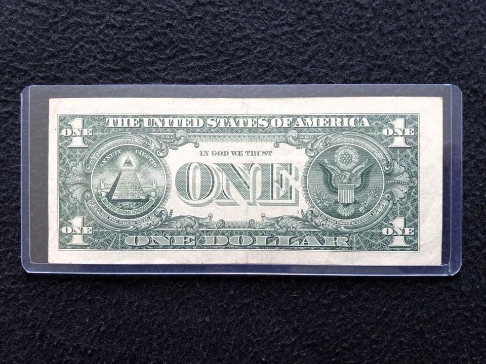 2017 One Dollar Star Note Miscut Misaligned Off Center Error L03712293 ...