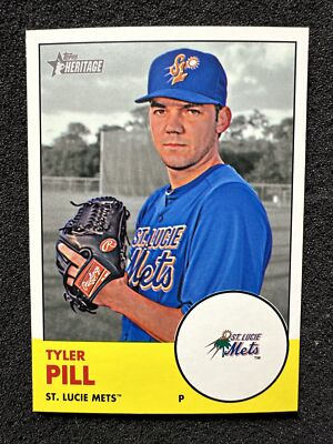 TYLER PILL #62 2012 Topps Heritage Minor League Edition Rookie/Prospect ...