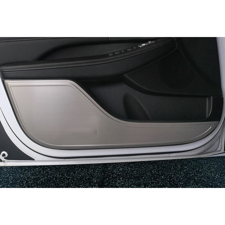 For Hyundai Sonata 2020-2023 Silver Steel Door Anti-Kick Panel Guard ...