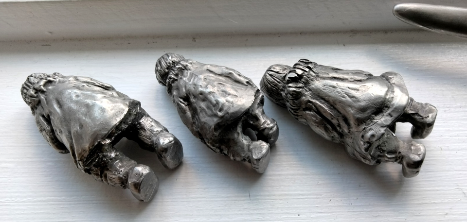 VERY RARE C Alan Johnson 1981 Feast Day Vintage Pewter Alaska Inuit ...