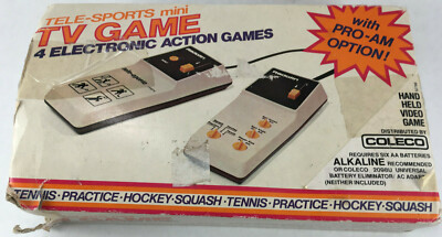 Coleco Radiofin Tele-Sports Mini TV Game / 4 Electronic Action Games ...
