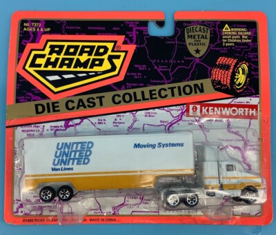 Vintage 1994 Road Champs Kenworth United Van Lines Die Cast Truck ...
