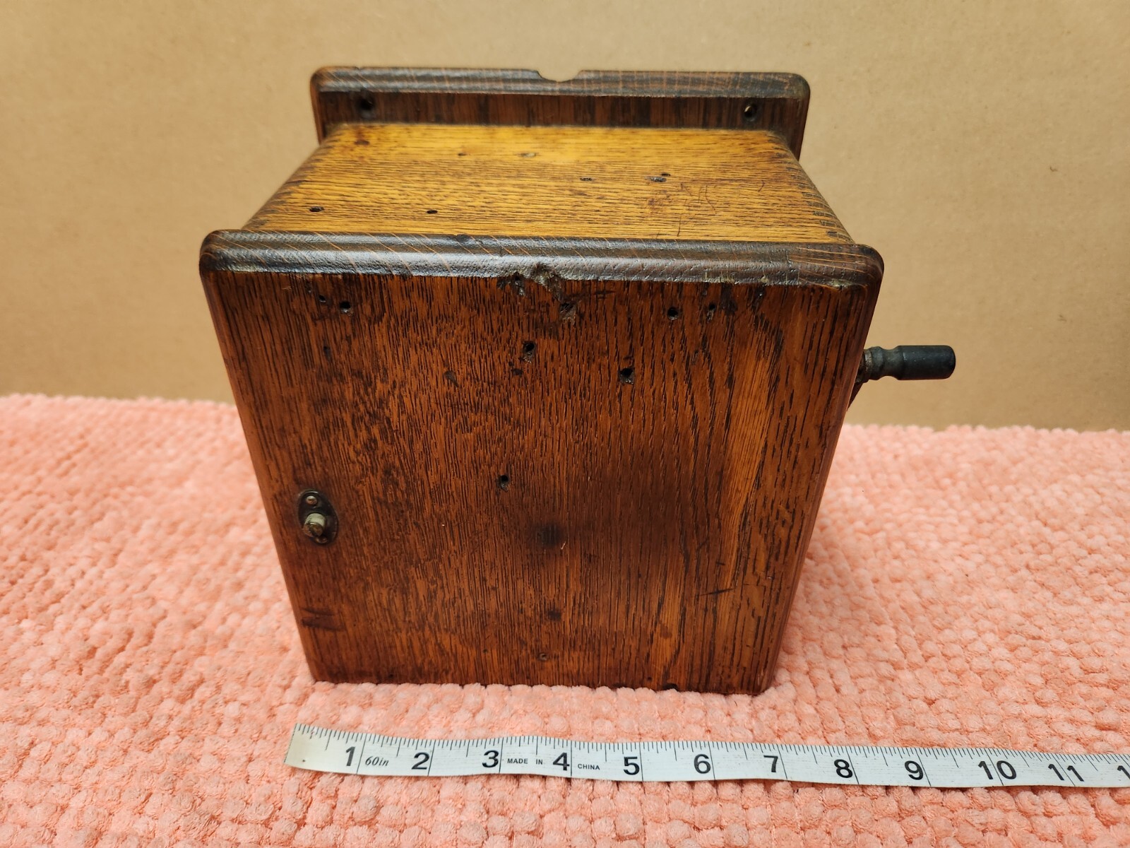 ANTIQUE Western Electric Oak Telephone Ringer Box 299F Magneto ...