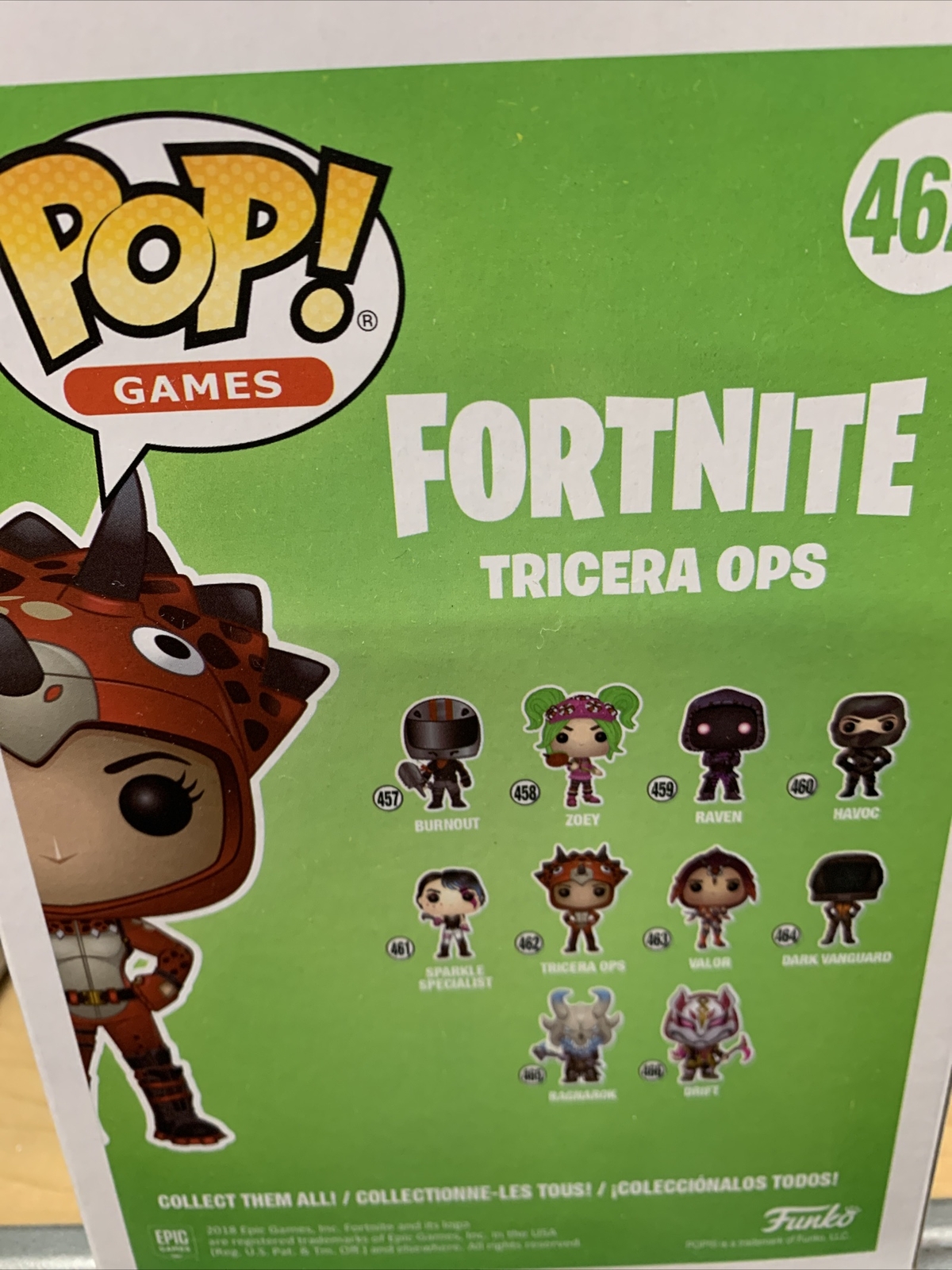 New Funko POP! Games: Fortnite #462 "Tricera Ops" Vinyl Figure ...