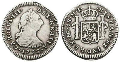 CAROLUS III. 1 REAL. 1782. LIMA MI. AC 368 | eBay