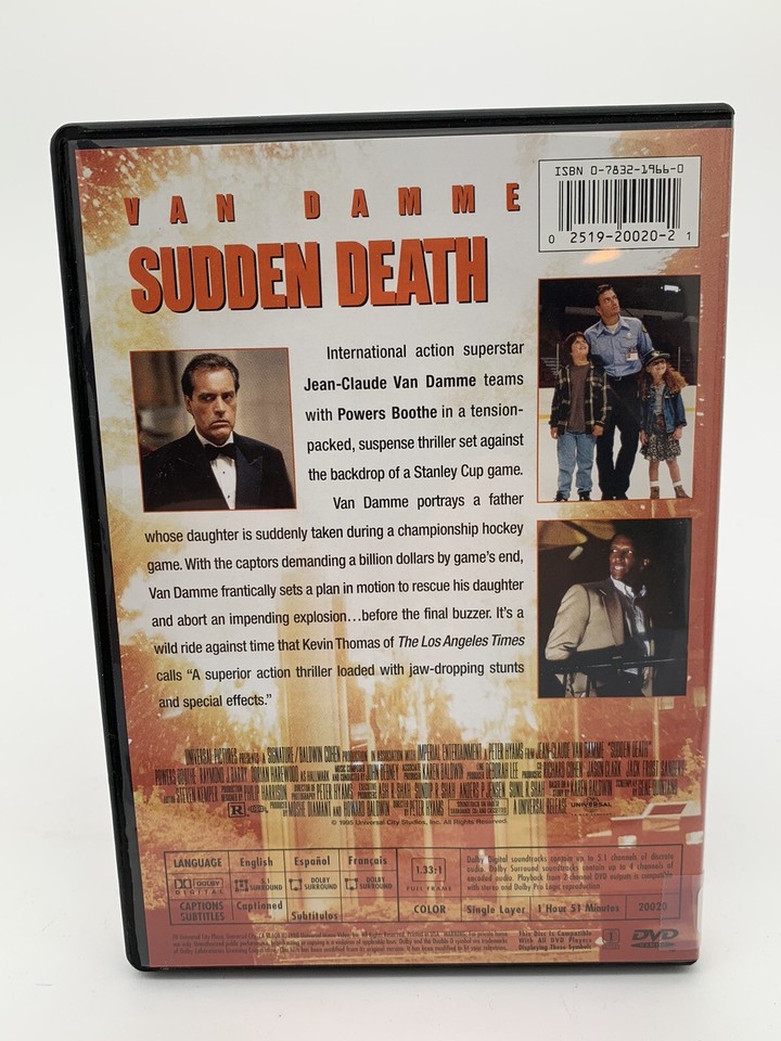 Sudden Death (DVD, 1995) 25192002021| eBay