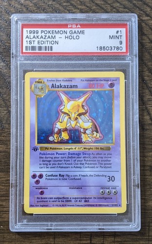 Alakazam 1999 Pokemon Game #1 1st Edition Holo Price Guide - Sports ...