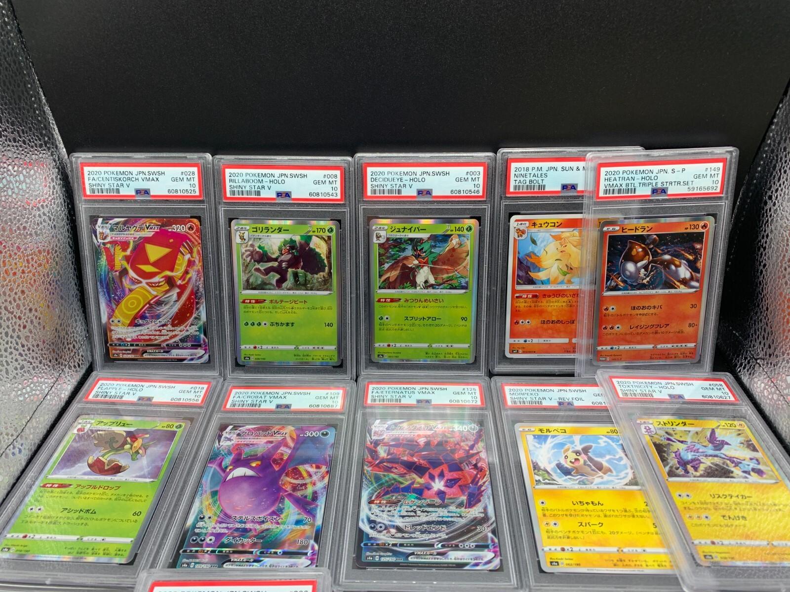 10 PSA 10 GEM MINT Graded Pokemon Slab LOT ONLY Bulk Wholesale WITH ...