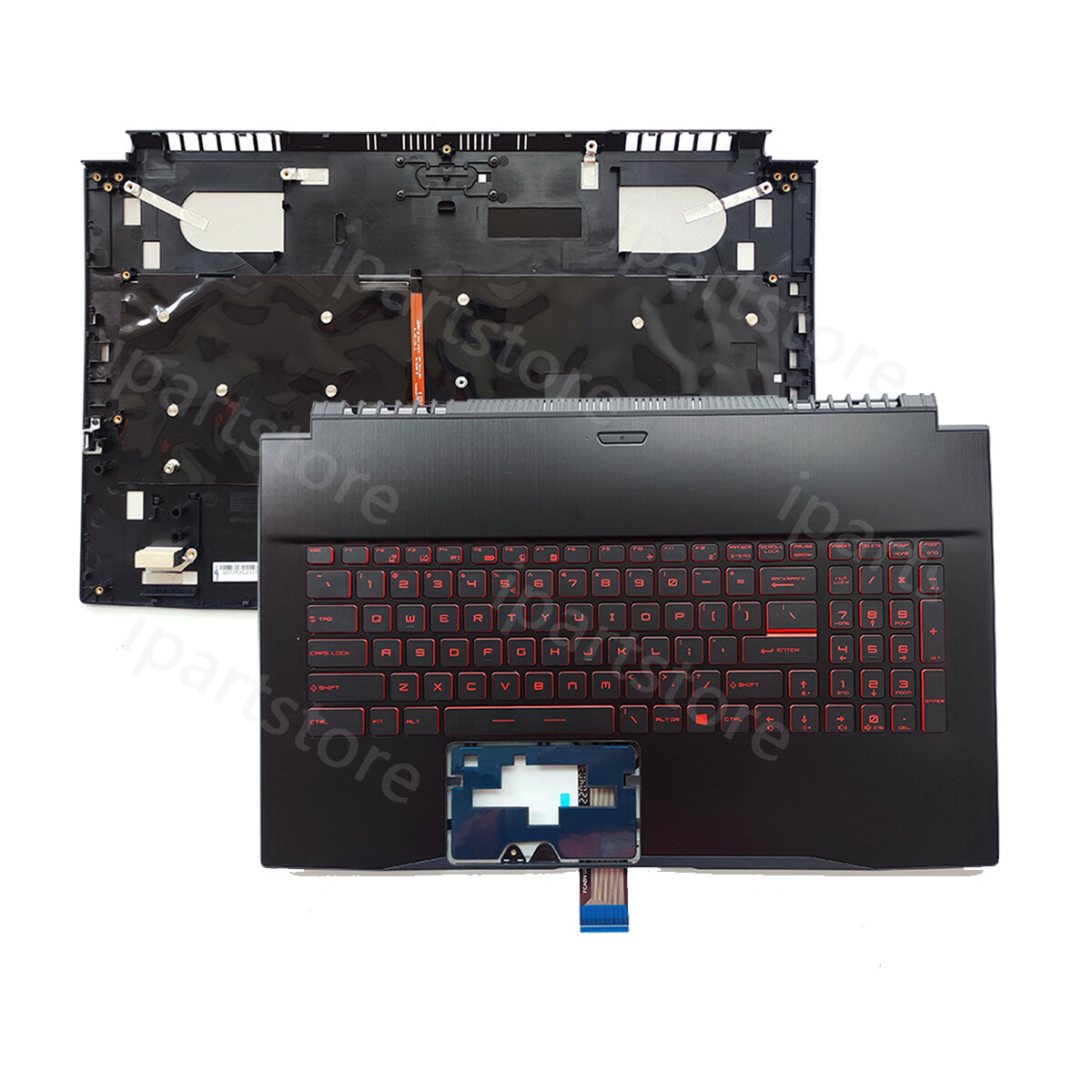 New For MSI GF75 MS-17F1 MS-17F5 Case Palmrest Keyboard Full Colorful ...