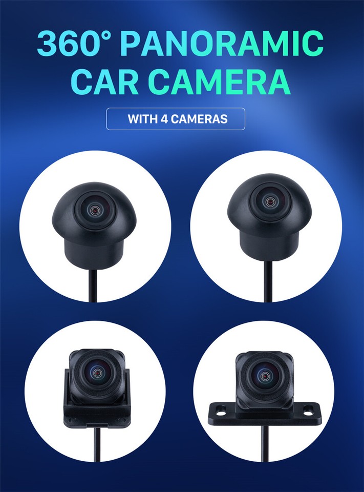 3D 360° Surround View Car camera Panoramic For 360 Radio GPS Stereo ...