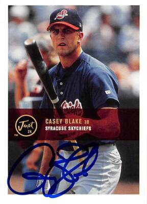 Casey Blake autographed Baseball Card (Blue Jays) 2000 Just Minors #111 ...