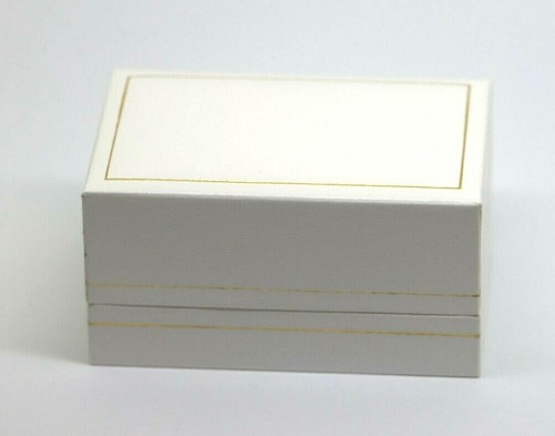 Brand New Leatherette White Jewellery Gift Display Presentation Double ...