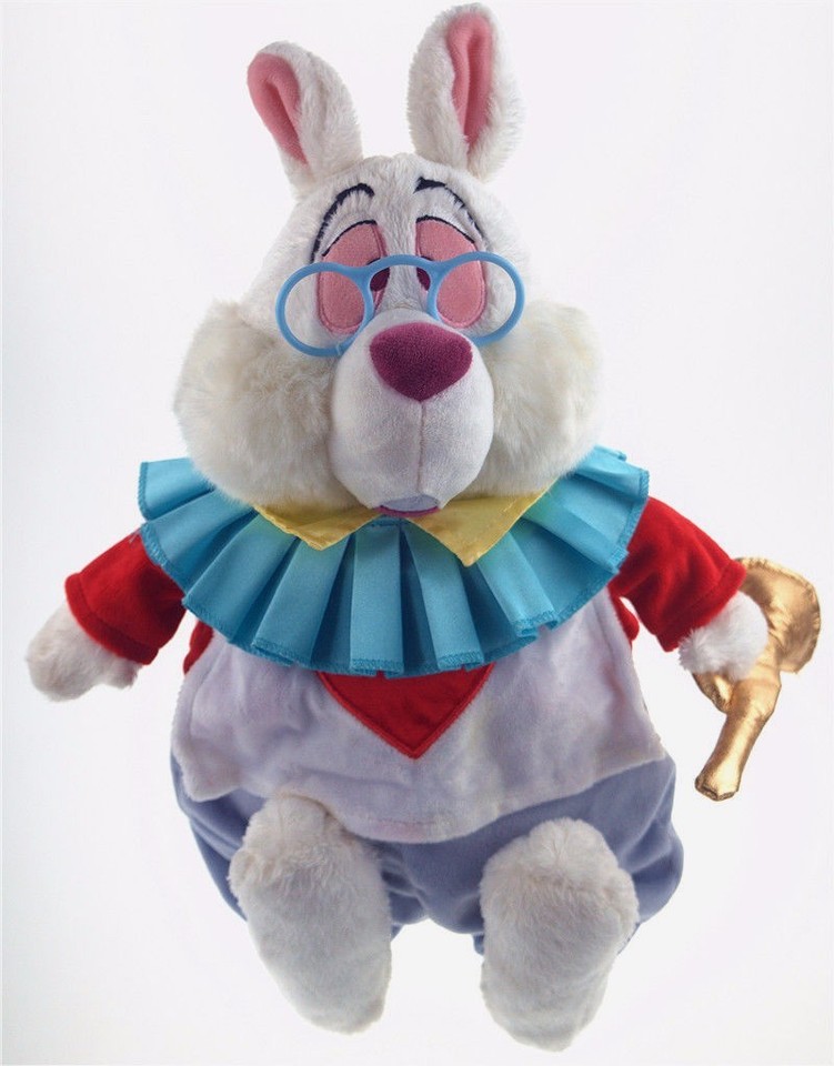 Disney Alice In Wonderland Exclusive Deluxe Plush Figure White Rabbit ...