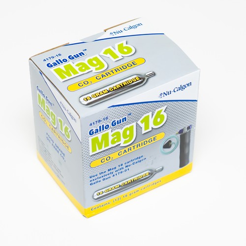 Nu-Calgon Gallo Gun Mag 16 16g CO2 cartridges - 12 x 16g cartridges ...