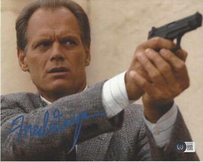 FRED DRYER SIGNED 'LT. RICK HUNTER' 8x10 PHOTO 3 TV SHOW ACTOR BECKETT ...