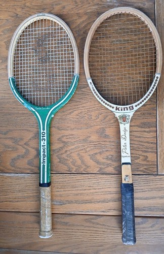 Vintage Lot Of 2 Wooden Tennis Racquets Rackets King & Spalding | eBay