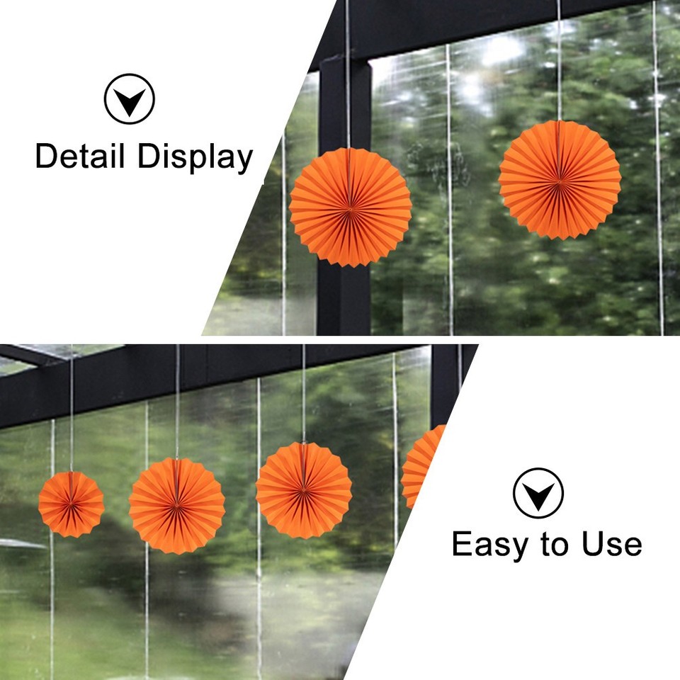 Pcs Halloween Fan Paper Foldable Party Fan Prop Halloween Props Paper ...