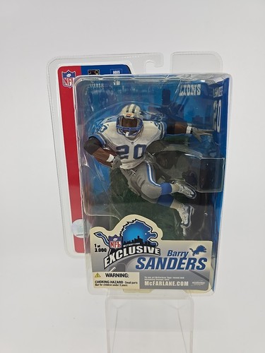 Barry Sanders Detroit Lions McFarlane Toys '05 Action Figure 1 Of 3000 ...