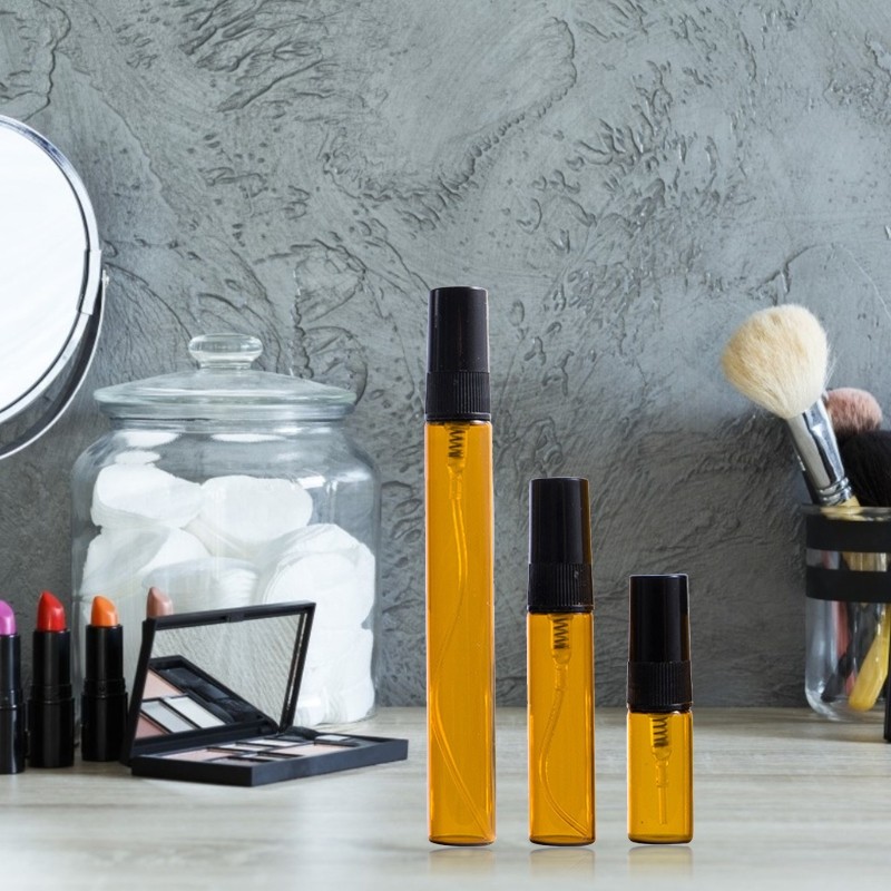 10pcs Mini Bottle Empty Cosmetics Bottles Refillable Sample Test Tube ...