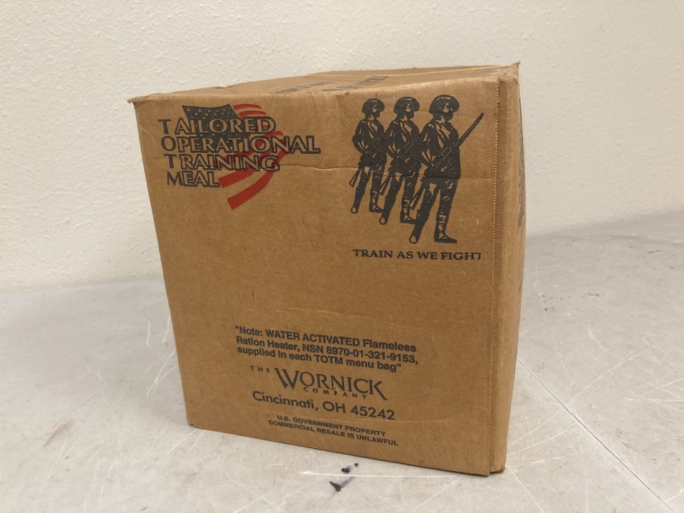 US Military MRE Case (12 Meals) Survival Food Rations TOTMs Emergency ...