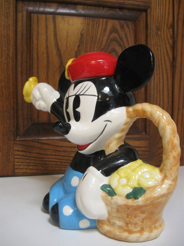 Disney Minnie Mouse Flower Basket Watering Can Pitcher -Treasure Craft ...