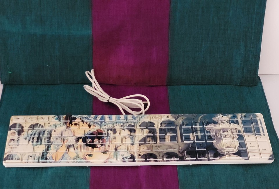 SUPER Ultra Rare ANIME KEYBOARD Impact Gaming Keyboards 116 Keys USB ...