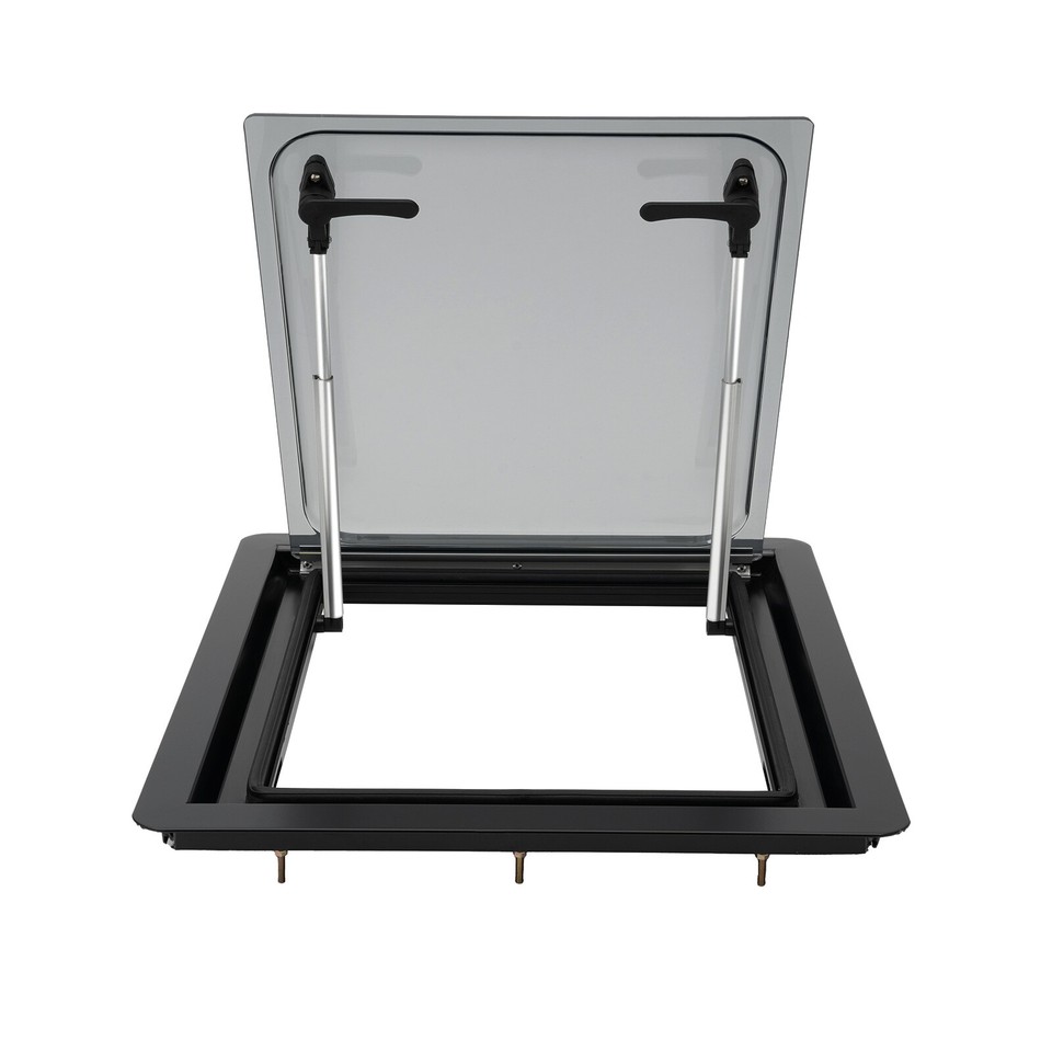 RV Caravan Hinged Push Out Window Hatch Vent Skylight 450*500mm w/Blind ...